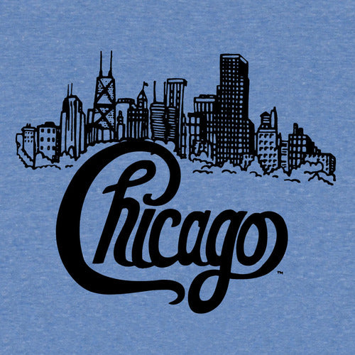 Chicago with Skyline T-Shirt for Men – Strange Cargo